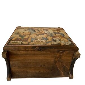 Vintage | Accents | Antiquevintage Book Caddy Stand Teddy Bear ...